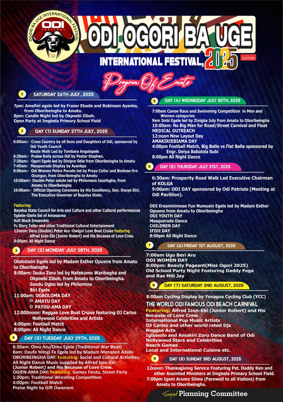 Odi Ogori Ba Uge Festival | Cultural Celebration in Bayelsa, Nigeria